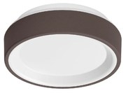 Linea Light CA076DDBMDD Iside, hnědé stropní/nástěnné svítidlo, 10W LED 2700K, prům. 23,1cm
