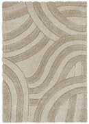 Flair Rugs, Kusový koberec Indulgence Velvet Carved Natural, 120x170, béžová, ložnice