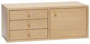 Závěsná skříňka v dekoru dubu v přírodní barvě 50x20 cm Piccolo – Hübsch