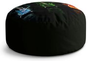 Sablio Taburet Circle Kytary: 38x48 cm