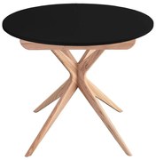 Kulatý rozkládací jídelní stůl s přídavnou deskou ø 90 cm Jubi – Ragaba