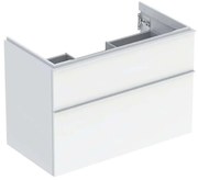 Geberit iCon - Umyvadlová skříňka, 89x62x48 cm, 2 zásuvky, lesklá bílá 502.305.01.1