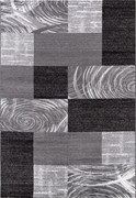 Ayyildiz, Kusový koberec Parma 9220 black, 80x150, šedá, chodba / předsíň