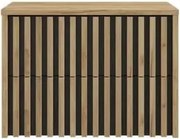 Koupelnová skříňka s krycí deskou SAT Delano 80x56x45 cm dub mat DELANO80ZDCDE
