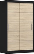 IDZ Šatní skříň NEOMI 06, 120 cm Barva dřeva: Černá + Sonoma