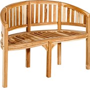 Zahradní teaková lavice, 2místná, neošetřená, 120 cm
