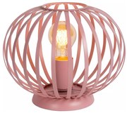 Lucide 78593/25/66 - Stolní lampa MERLINA 1xE27/40W/230V pr. 25,5 cm růžová