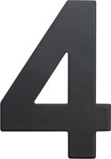 Domovní číslo "4", RN.75L, černá