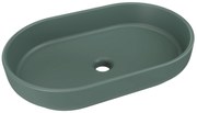 Comad Keramické umyvadlo na desku RIVER 2 FOREST GREEN MATT UN 55, zelená