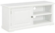 TV stolek bílý 90 x 30 x 40 cm dřevo