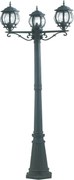 FAN LANT-SANTIAGO/P3 Sloupkové svítidlo PALO SANTIAGO černá/zelená, 3xE27, IP44, 209 x 69 cm - FANEUROPE