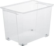 Regalux Úložný box na kolečkách, 58,3 × 39,2 × 41 cm, 65 l, transparentní