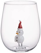 MERRY & JOY Sklenice sněhulák 450 ml