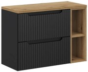 Comad Koupelnová skříňka pod deskové umyvadlo SET-NOB B Oak 80 černá/dub coast evoke