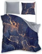 FARO Povlečení bavlněný satén Minerál Blue Bavlna - Satén, 140/200, 70/90 cm