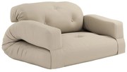 Béžová rozkládací pohovka vhodná do exteriéru Karup Design Design OUT™ Hippo Beige