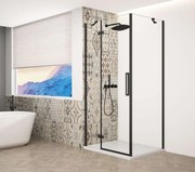 Gelco Trinity - Sprchový kout 100x100 cm, levé, čiré sklo/černá GT5610-10CL-B