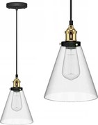 Toolight - Závěsné skleněné stropní svítidlo Verto A, čiré sklo, OSW-00134