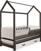 ADRK Furniture Postel Domek Jaspis s matrací CH-JAS-GW-200-M