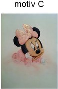 Diamantové malování - Mickey, Minnie (čtvercové diamanty) Motiv: C, Rozměr: 60x80 cm