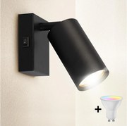 Brilagi - LED Stmívatelné nástěnné bodové svítidlo SELE 1xGU10/6W/230V černá