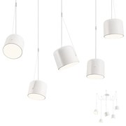 Redo 01-1827 - Lustr na lanku DODO 5xE27/15W/230V pavouk bílá