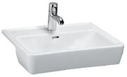 Laufen Pro - Umyvadlo polozápustné, 56x44 cm, bez otvoru pro baterii, bílá H8129610001091