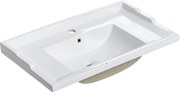 Comad Nábytkové keramické umyvadlo UM- CFP F80 RETRO, 81x46 cm, bílá lesklá