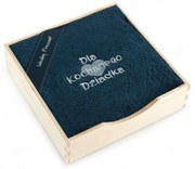 Ručník v dřevěné krabičce 50x90 Pro drahého dědečka tanzanite froté pro dárek Zwoltex