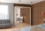 ADRK Furniture Posuvná skříň s zrcadlem ETTORE 180
