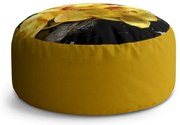 Sablio Taburet Circle Žluté orchideje: 38x48 cm