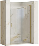 Rea Hugo, 1-křídlé sprchové dveře 90x200 cm, zlatá matná, REA-K8411