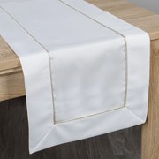 UBRUS MADELE 40X180 CM BÍLÝ