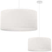 Závěsné svítidlo Juta, 1x bílé jutové stínítko, (fi 35cm), w