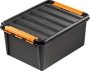 Smartstore Pro Box s víkem, 40 × 30 × 19 cm, 15 l, černá