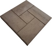 Báča Beton Plošná dlažba chodníková protiskluzová - Prkna (30 x 30 x 3 cm) Barva: Tmavě hnědá, Objednávám: Metry čtvereční