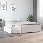 Rám postele se zásuvkami bílý 90 x 190 cm Single 3103479