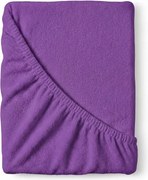 Kvalitex Froté prostěradlo tmavě fialové 100x200cm