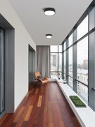 Immax NEO RONDATE SLIM Smart stropní svítidlo 25 x 7cm 18W černé Zigbee 3.0