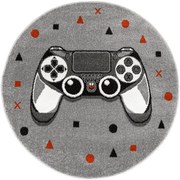 Koberec Lima G928A Gamepad světle šedý / tmavě šedý kruh