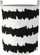 Černobílý látkový koš na prádlo Harga – Premier Housewares