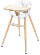 Jídelní židlička Baby Mix Ingrid wooden beige