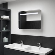Led Koupelnová Skříňka Se Zrcadlem 80 X 9,5 X 55 Cm