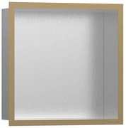Hansgrohe XtraStoris Individual - Výklenek do stěny s designovým rámem, 30x30x10 cm, kartáčovaná nerez/kartáčovaný bronz 56097140