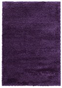 Ayyildiz, Kusový koberec Fluffy Shaggy 3500 lila, 80x250, fialová, ložnice