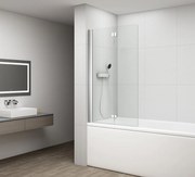 Polysan Polysan, ROTA vanová zástěna skládací 900mm, čiré sklo, FA900