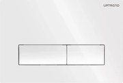 UPTrend Ovládací tlačítko pro WC podomítkové moduly YOSEMITE SHINY WHITE UP002, bílá lesk