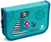 Školní penál jednopatrový Ocean Pirate