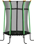 HOMCOM Dětská trampolína Ø163,5 cm, vnitřní trampolína s bezpečnostním síťovým krytem okraje gumové lano, dětská trampolína do 50 kg, pro děti 3-10 l…