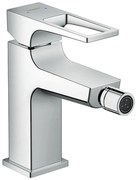 Hansgrohe Metropol, bidetová baterie s třmenovou pákou a odtokovou soupravou Push-Open, chromová, HAN-74520000